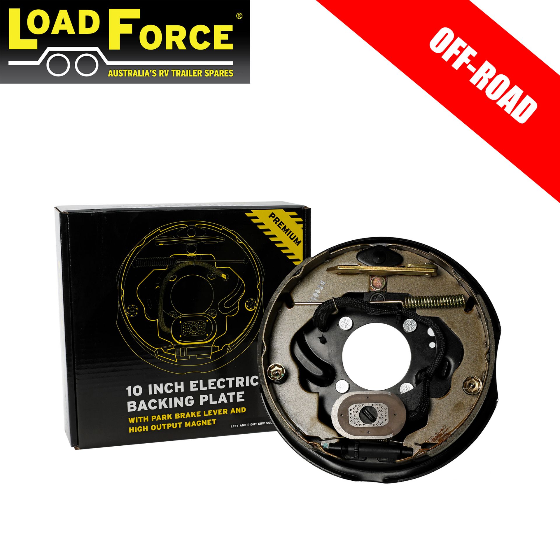 TP.TSEBPOR10R Electric Brake 10" Backing Plate Right Side Off Road ...