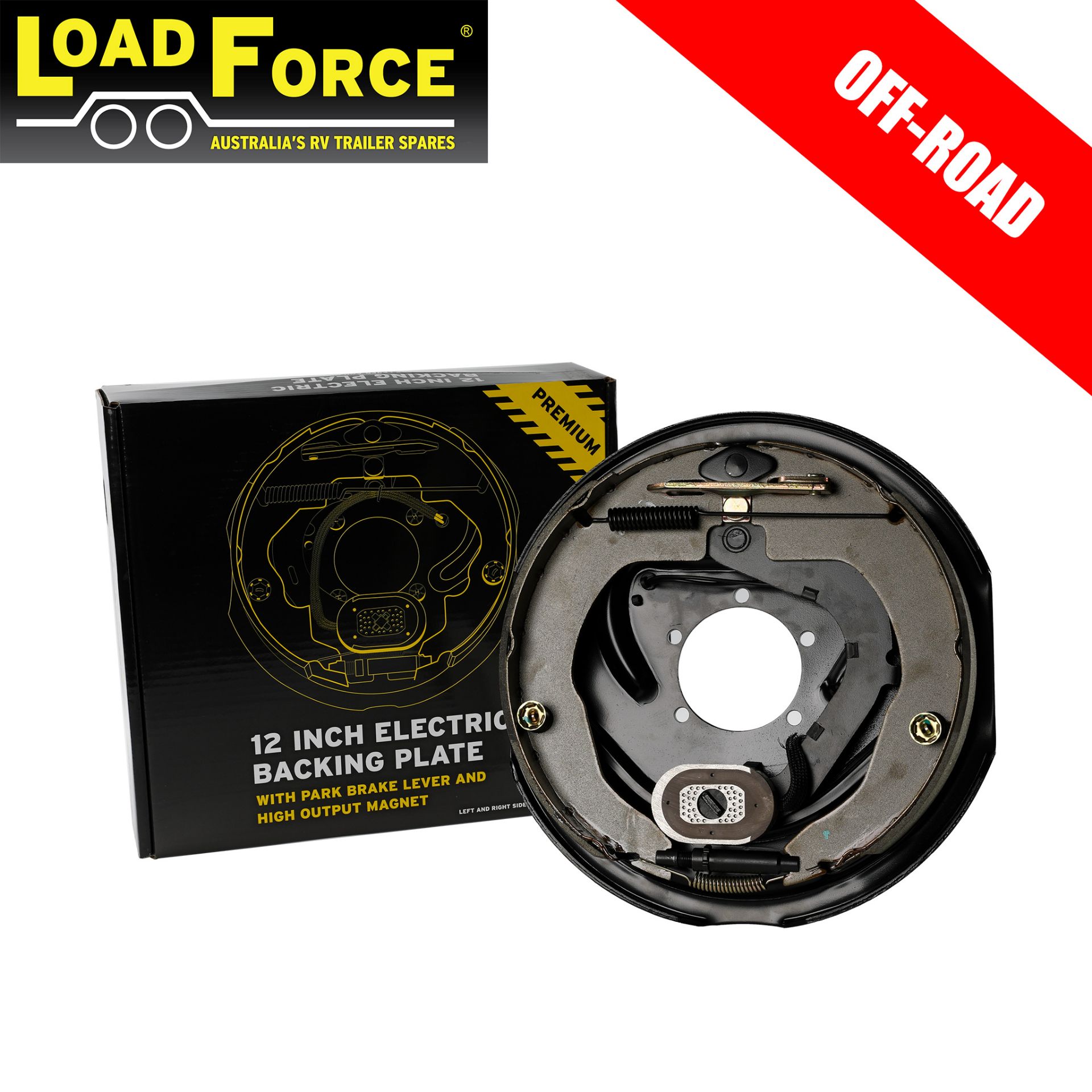 TP.TSEBPOR12R Electric Brake 12" Backing Plate Right Side Off Road ...